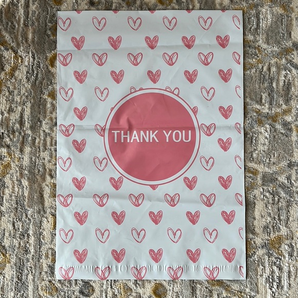 Office | 5 Pk Poly Mailers With Pink Hearts 12x15 | Poshmark